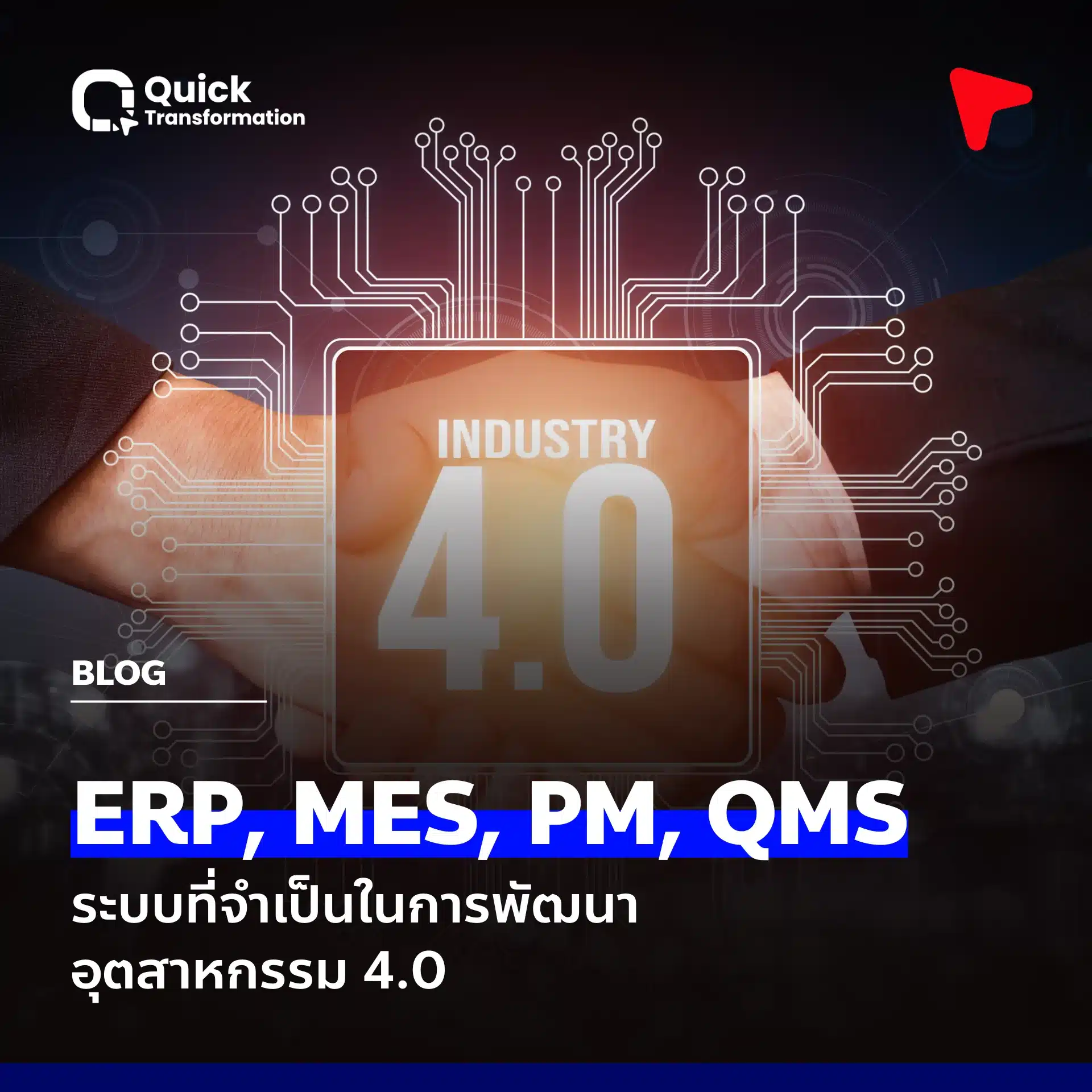 ERP, MES, PM, QMS: ระบบที่จำเป็นในการพัฒนาอุตสาหกรรม 4.0