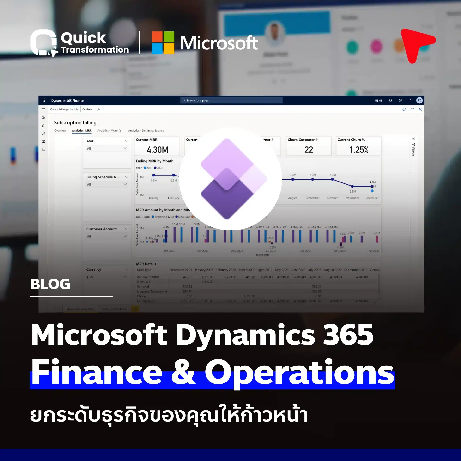 ยกระดับธุรกิจด้วย Microsoft Dynamics 36 Finance and Operations